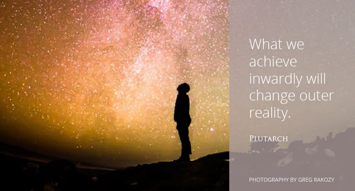 What we achieve inwardly will change outer reality. - Heartfulness ...